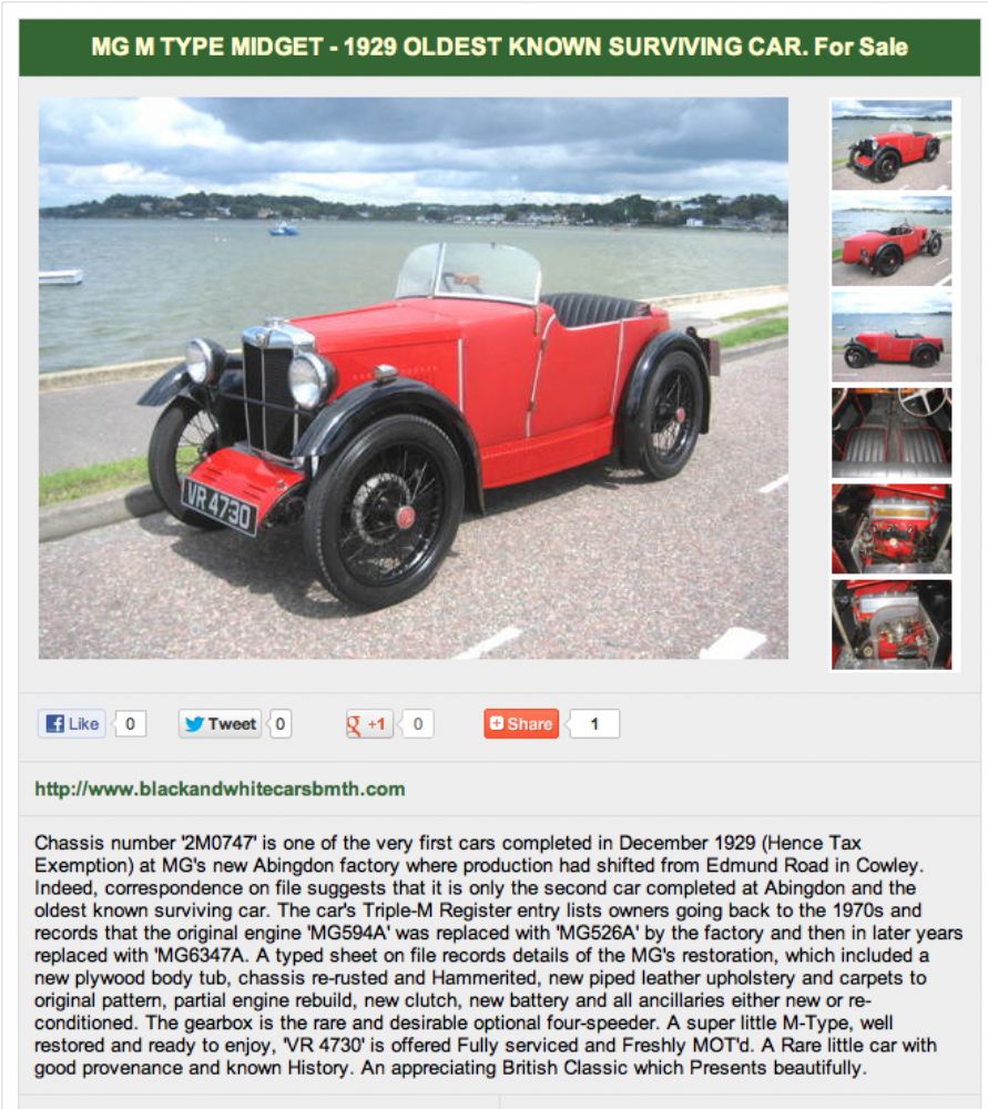 Triple-M Register Forums - MG M-type History Questions